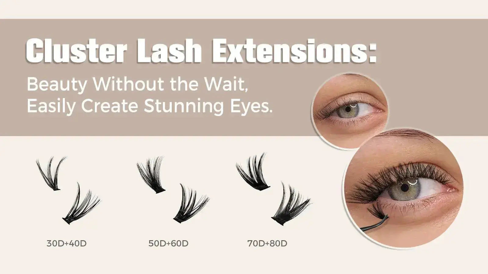 cluster lash extensions, allowing every woman to easily achieve ...