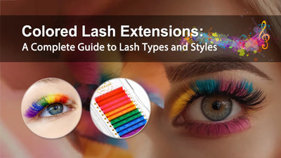 different coloured eyelashes