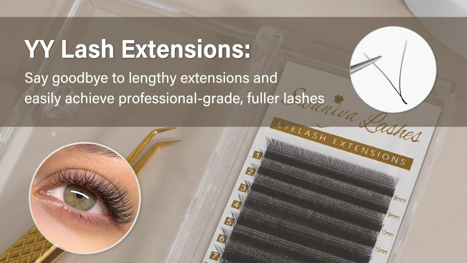 YY Lash Extensions eliminating the tedious process of fanning on-site ...